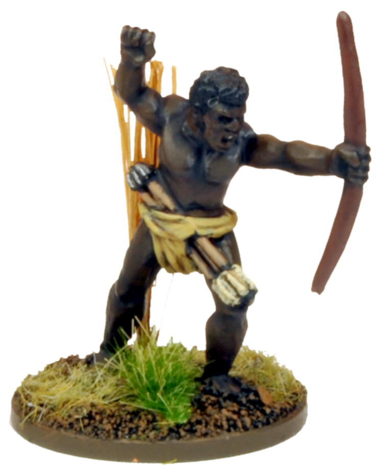NSA5002 - Jungle Cannibal bowmen representing tribal warriors of the Congo.