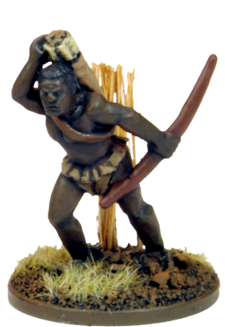 NSA5002 - Jungle Cannibal bowmen representing tribal warriors of the Congo.